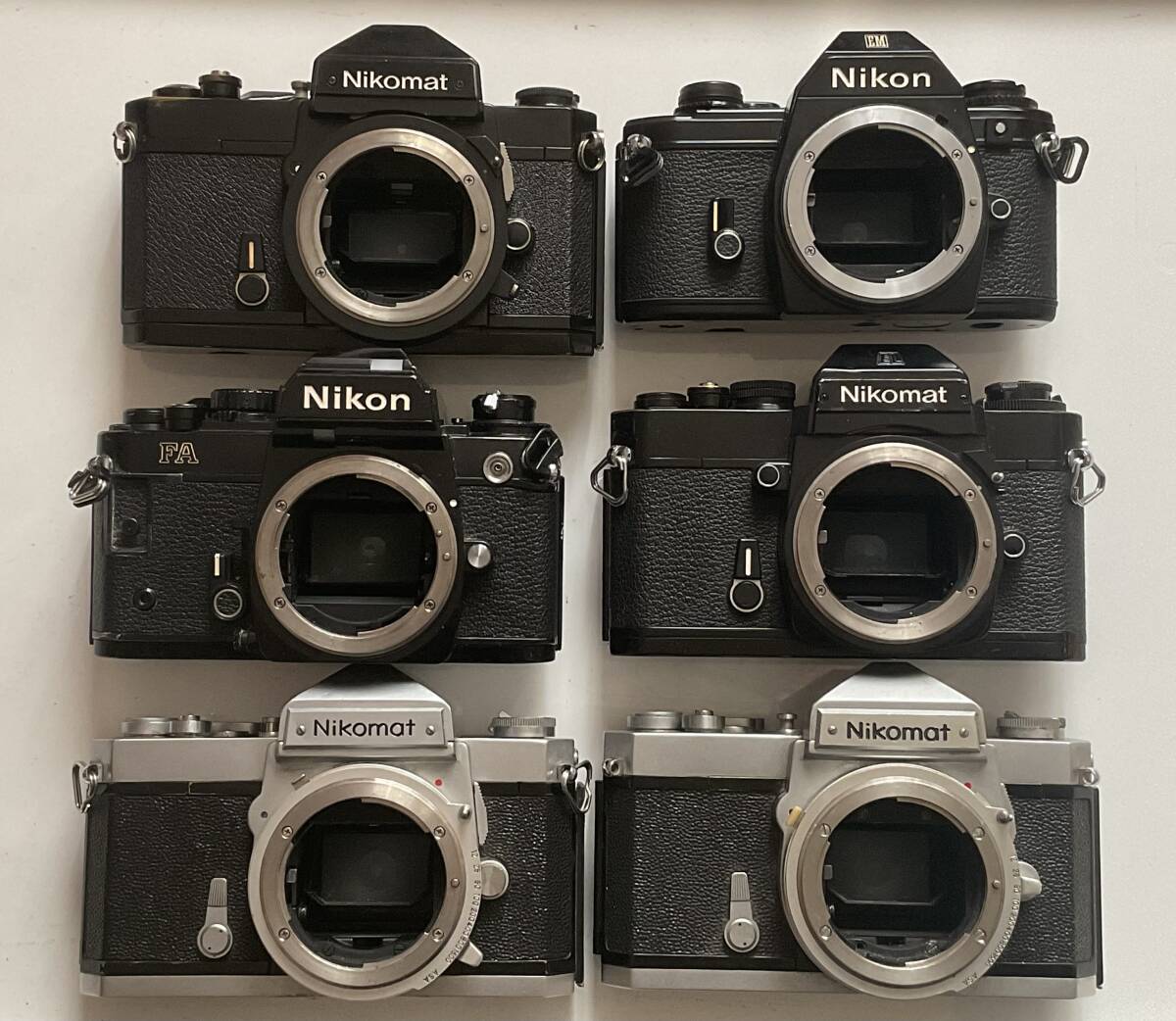 Yahoo!オークション - ニコマートFT白2台 NikonEM1台 NikonFA Nikomat ...