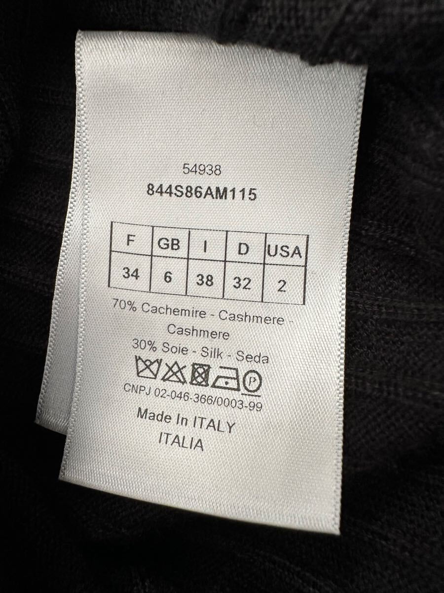 Yahoo!オークション - 【ディオール】DIOR 黒のカシミヤのニット