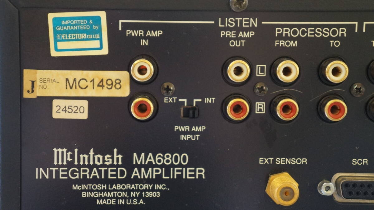 Yahoo!オークション - McIntosh マッキントッシュ MA6800 プリメインア...