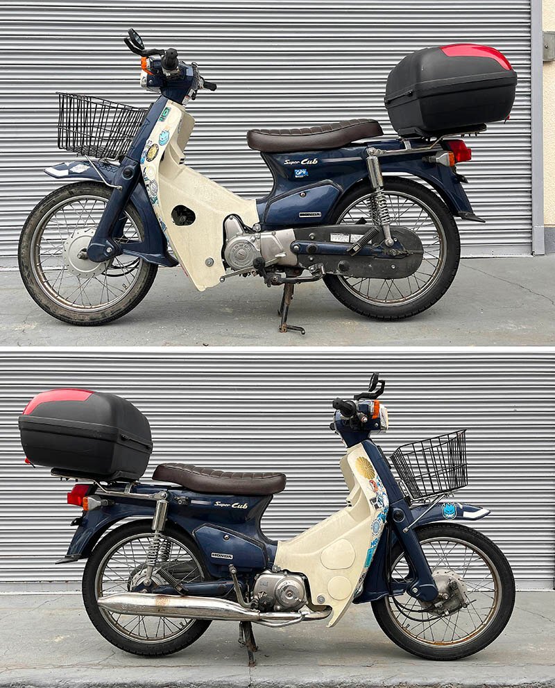 Yahoo!オークション - スーパーカブ90 カスタム セル付 HA02 サイドカ...