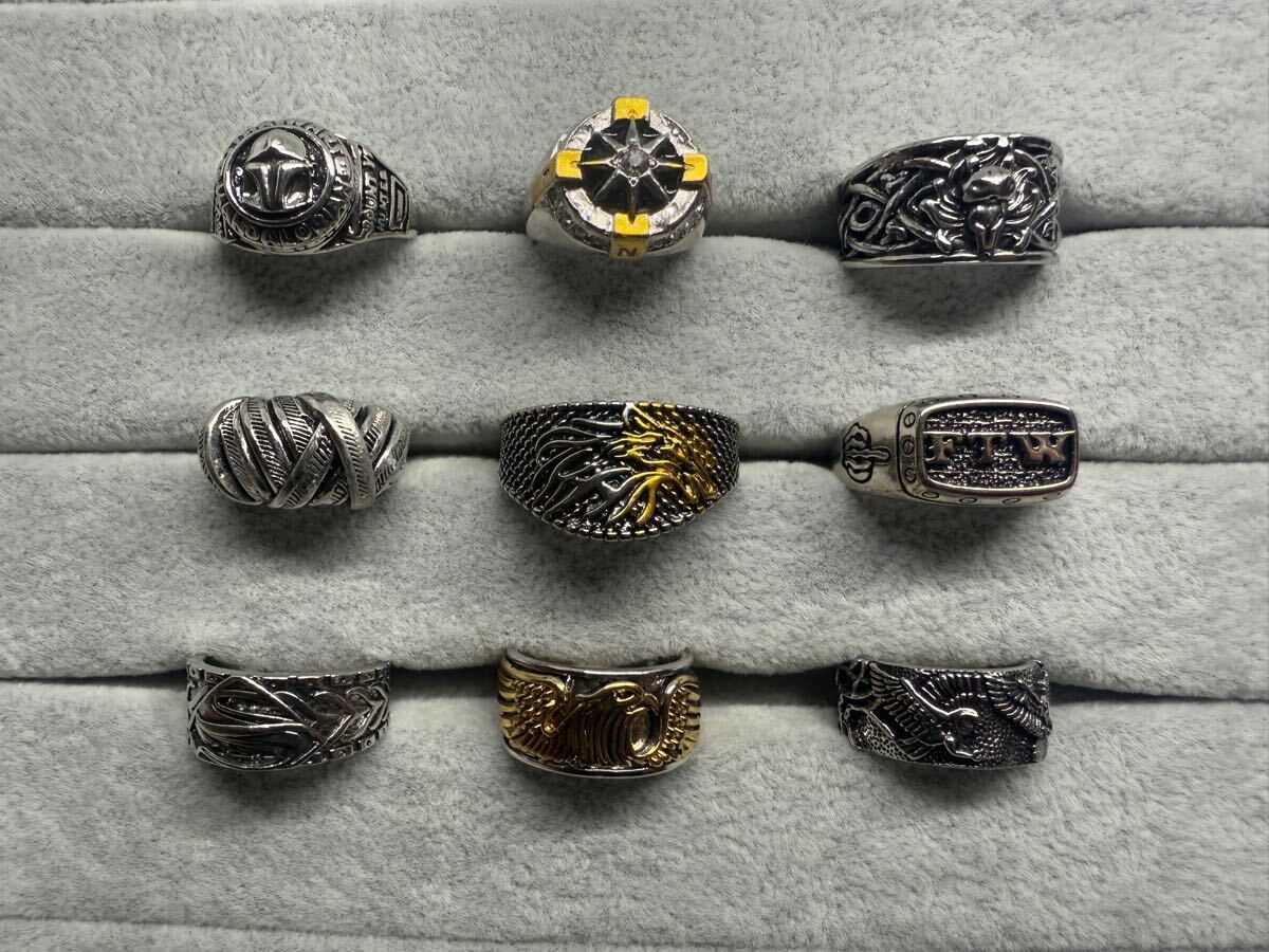 Yahoo!オークション - D171 リング 指輪 シルバー系 925刻印含む 未鑑...