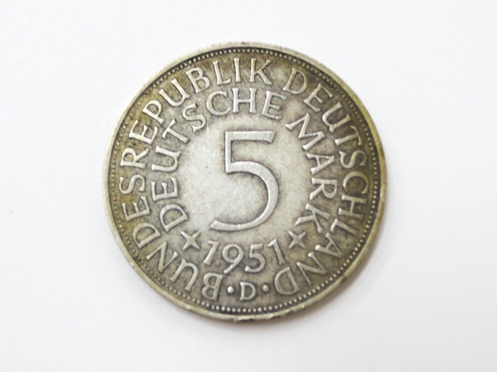 1-59 1951年 ドイツ 5マルク銀貨 コイン 直径29mm 重量11.1g(ヨーロッパ)｜売買されたオークション情報、yahooの商品情報をアーカイブ公開 - オークファン（aucfan ...