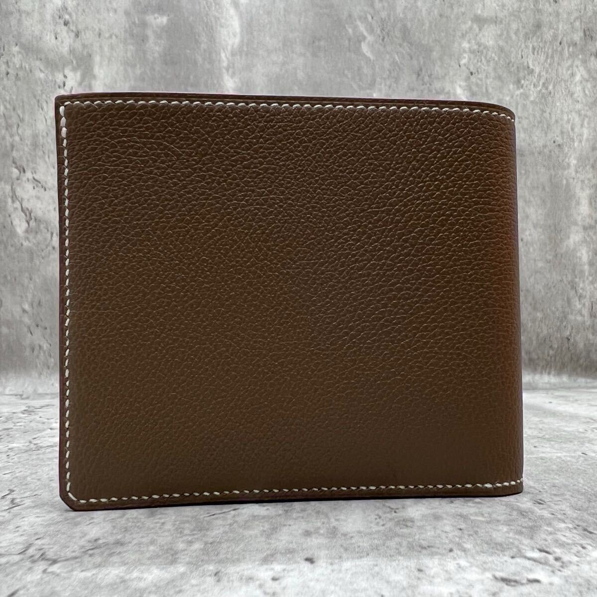 新品未使用】HERMES エルメス「Hセリエ コンパクト」 エトゥープ 新品未使用】HERMES エルメス「Hセリエ コンパクト」 エトゥープ