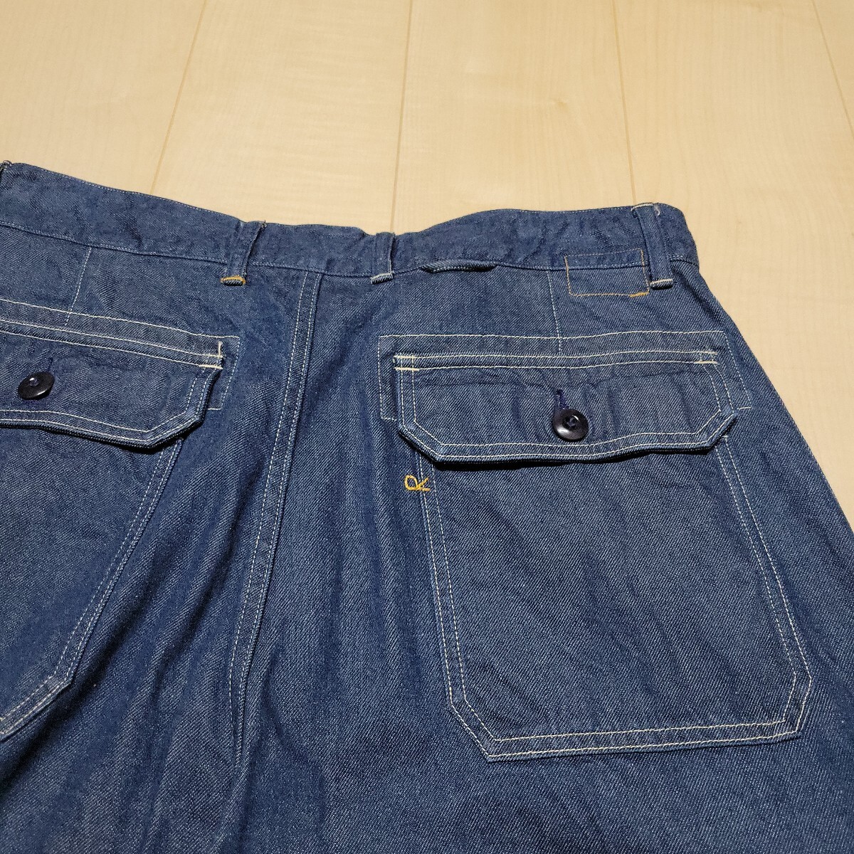 Yahoo!オークション - 45r 小麦デニムの908ベイカーパンツ インディゴ