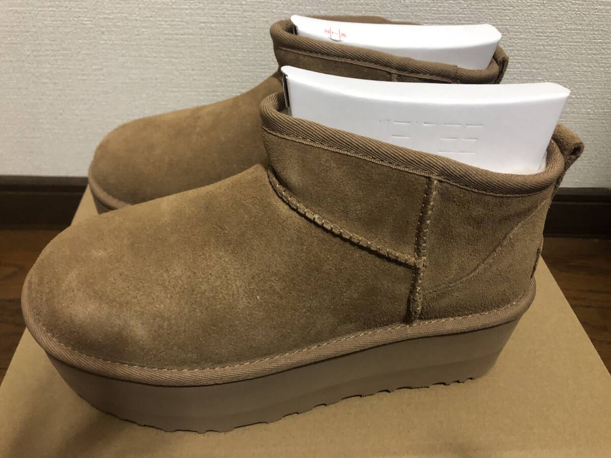UGG CLASSIC ULTRA MINI PLATFORM US6 23cm チェスナット(US6)｜売買されたオークション情報、yahooの商品情報をアーカイブ公開 - オークファン ...