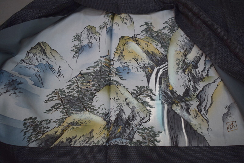 Yahoo!オークション - 【凛々】23D 中古品 正絹 男物 羽織 羽裏付 11点...