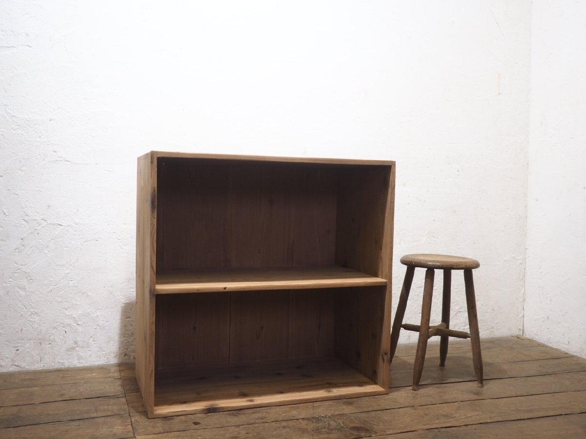 Yahoo!オークション - タT0344 H75cm×W76cm ナチュラルな木味のレトロ...