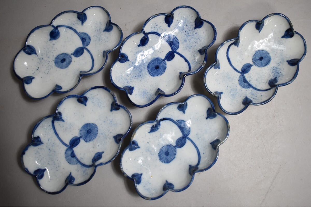 Yahoo!オークション - 【英】A159 時代 古染付貝皿5客 中国美術 朝鮮 ...