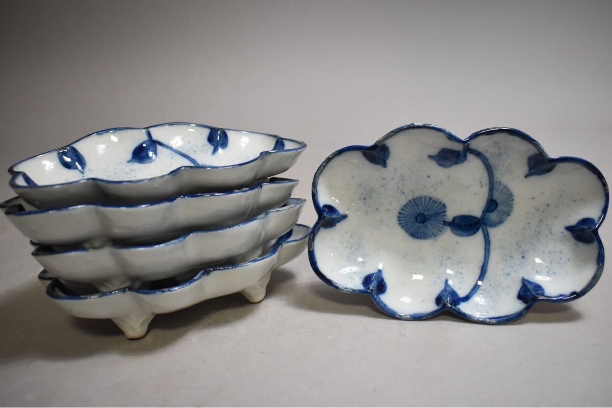 Yahoo!オークション - 【英】A159 時代 古染付貝皿5客 中国美術 朝鮮 ...