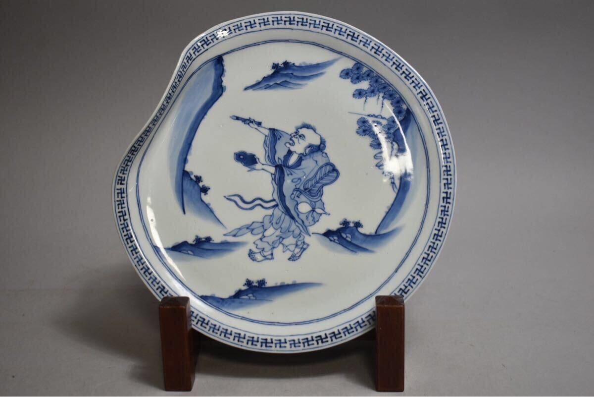 Yahoo!オークション - 【英】A177 永楽善五郎 古染付写皿 共箱 D29.5㎝...