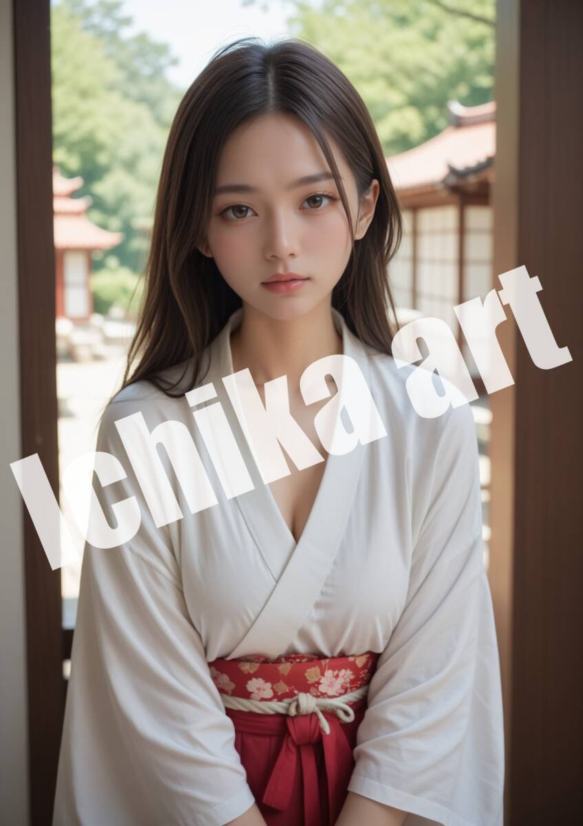 Yahoo!オークション - NA6 【高画質 A4 ポスター】美女 AI イラスト ア...