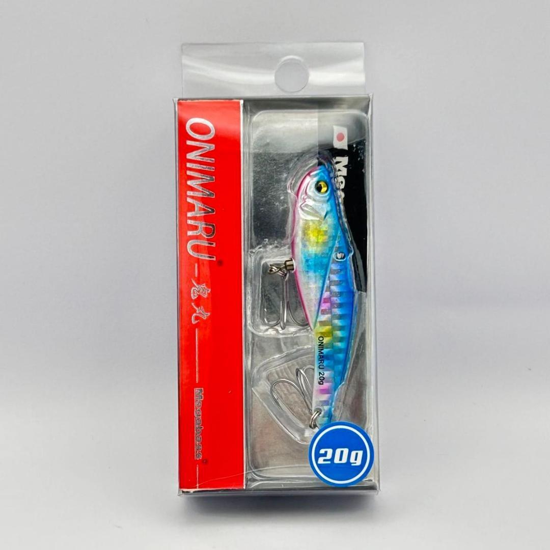 メガバス オニマル 鬼丸 20g 2個セット 未開封 G BLACK RAINBOW & GLX BLUPIN RAINBOW サーフ シーバス ONIMARU MEGABASS(新品)の ...