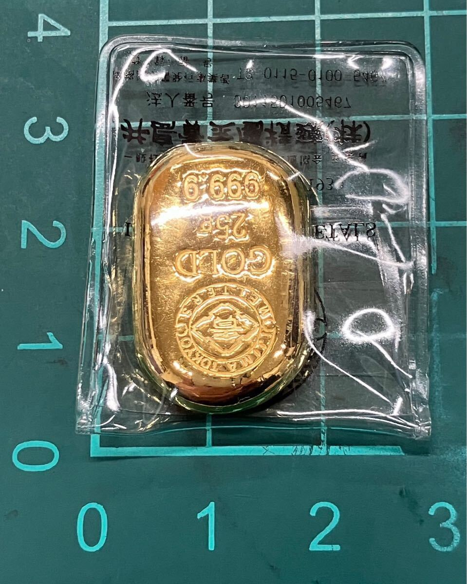 日本代購代標第一品牌【樂淘letao】－25g 24K 純金 インゴットバー