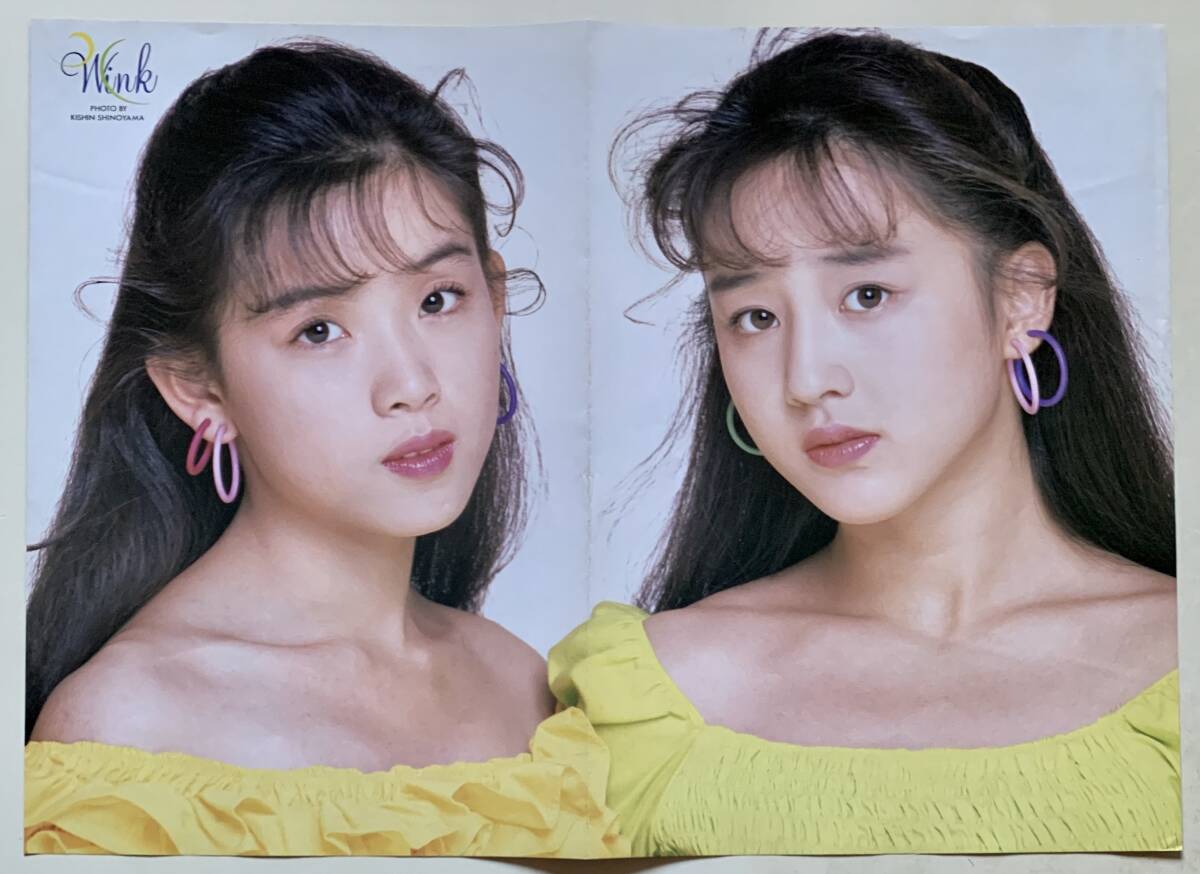 Yahoo!オークション - Wink ウィンク 鈴木早智子/相田翔子 両面ピンナ...