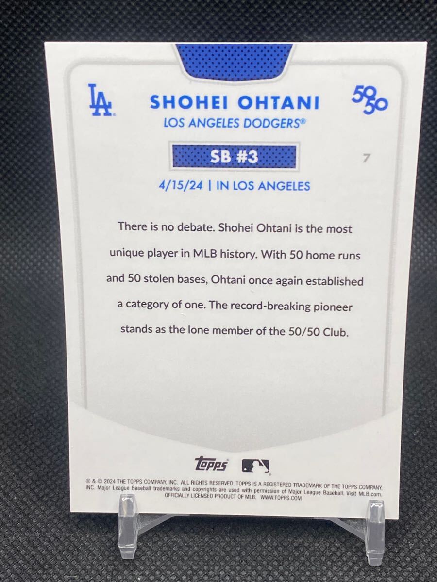2024 Topps 50/50 Shohei Ohtani Orange Refractor /25 Stolen base SB #3 大谷翔平 Dodgers(Topps)｜売買された ...