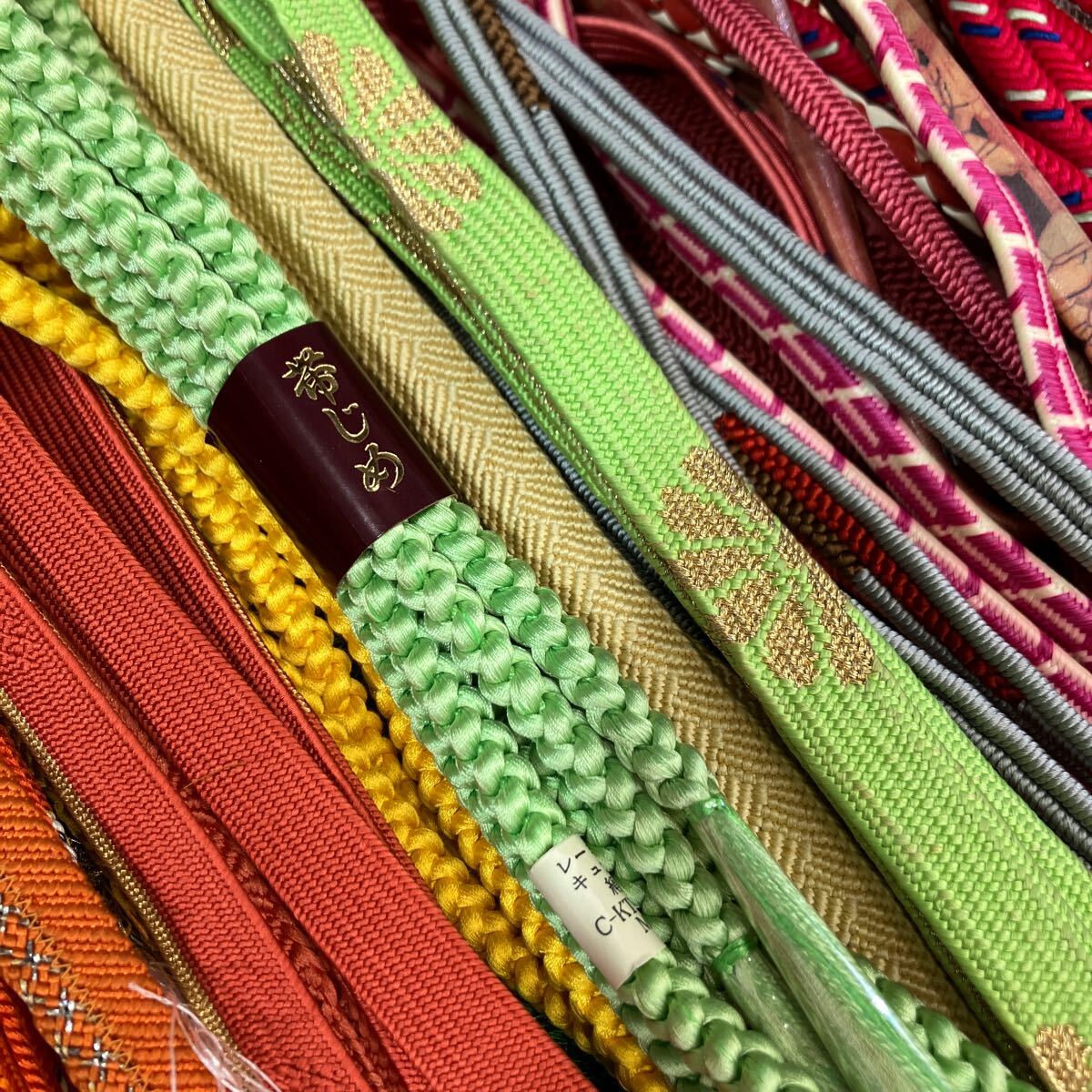 Yahoo!オークション - 一右衛門No34 帯締め 100本まとめ売り 組紐 丸組...