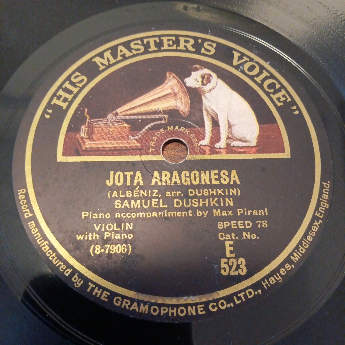 Yahoo!オークション - 英HMV 10吋SP ヴァイオリンなど「サミュエル ド...