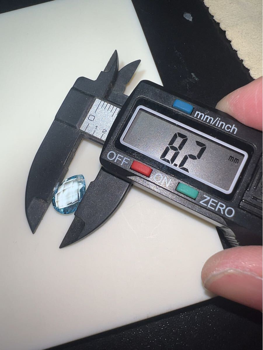 Yahoo!オークション - 「ジャンク品」ブルートパーズルース 3.9ct KS10...