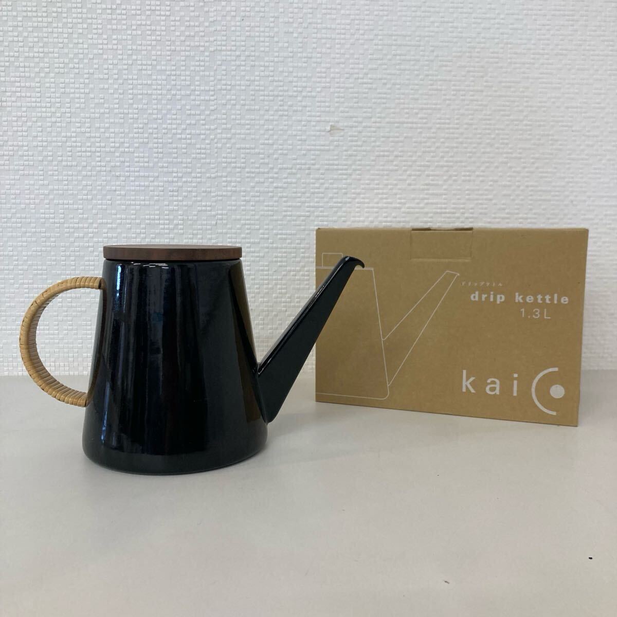 ドリップ ケトル drip kettle kaico sucre+FUKAURA 1.3L design by koizumi makoto ケトル made in JAPAN 木目調ふた ...