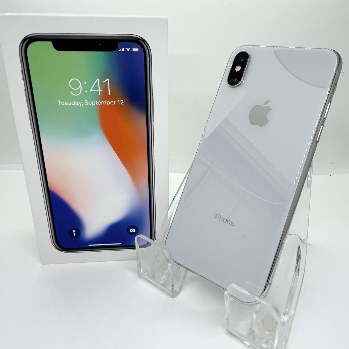 Yahoo!オークション - 【バッテリー新品】SIMフリー iPhoneX 256GB シ...