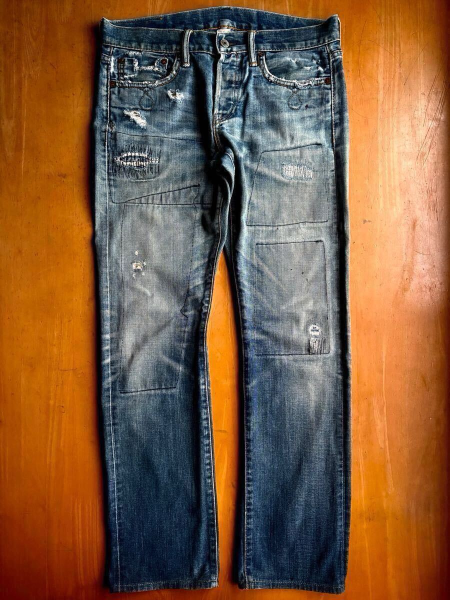 傑作 RRL パッチワークウエスタンジーンズ 30 W84 L78 リペアードデニム 黄金期の逸品 デニムパンツラルフローレン 28 29(ボトムス)｜売買されたオークション情報、yahooの ...