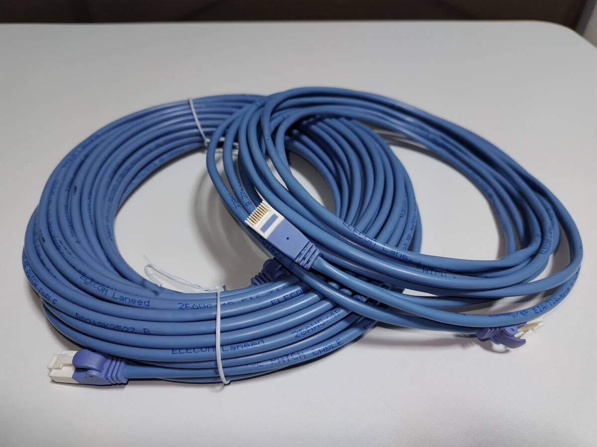 Yahoo!オークション - エレコム Lanケーブル Cat5e準拠 ブルー 15m 5m