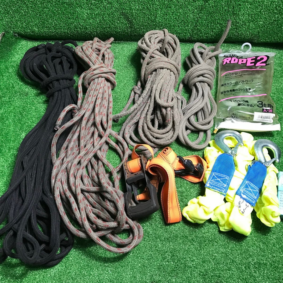 Yahoo!オークション - プ飯n635 クレトム他 3トン用 3t用 牽引ロープ ...