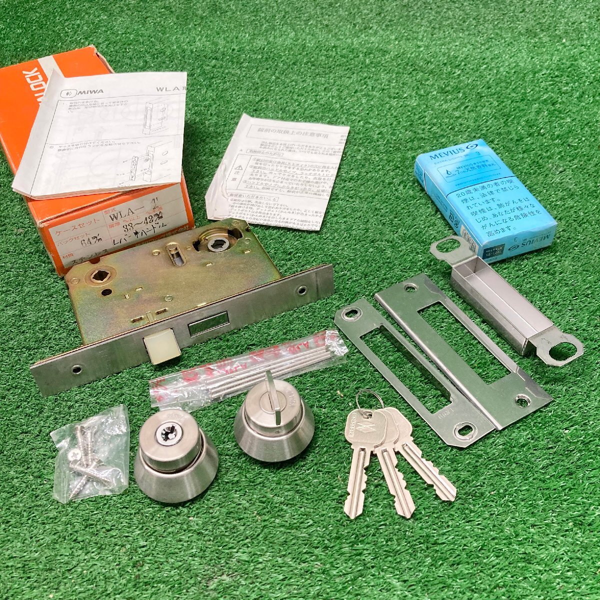 Yahoo!オークション - 浅落L147 美和ロック ステンレス製 シリンダー錠...