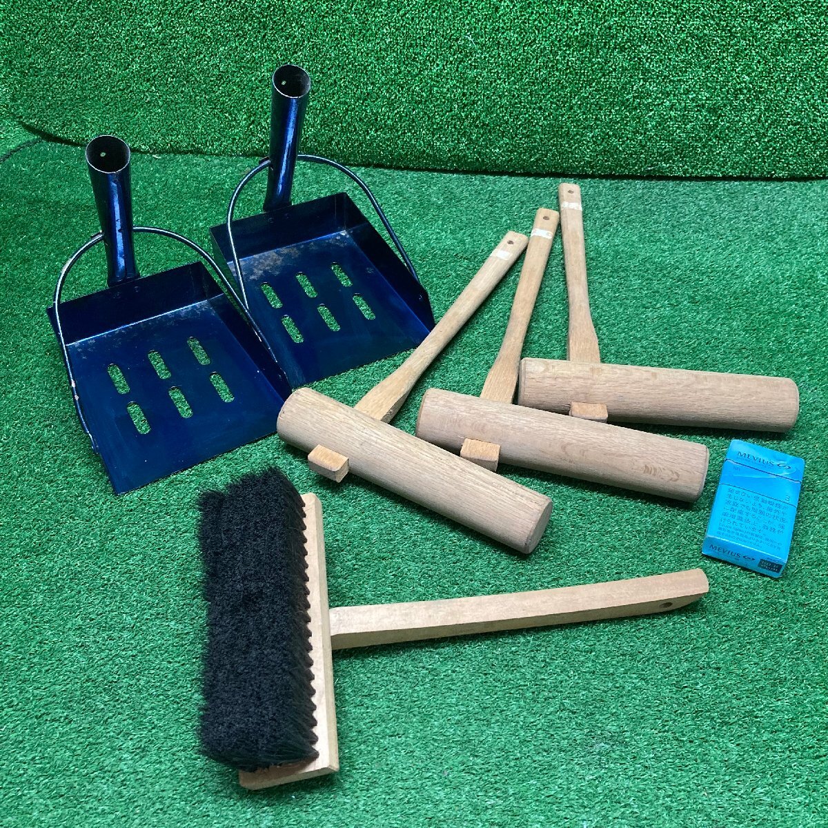 Yahoo!オークション - ヤ落L269 木槌×3本 220×350mm φ46mm ブラシ ...