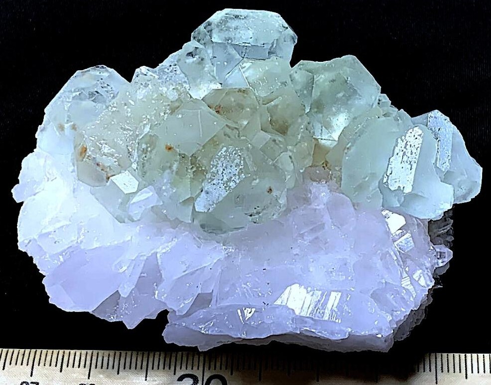 Yahoo!オークション - 高品質ガラス質蛍石と水晶の共生・191g（中国産...