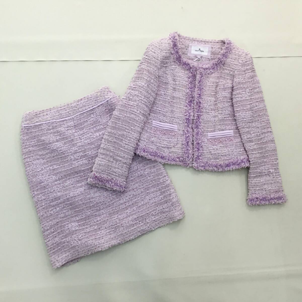 Yahoo!オークション - courreges クレージュ セットアップ フォーマル...