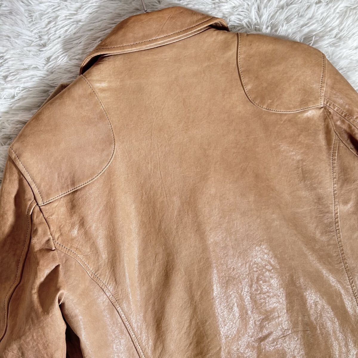 Paul Smith ポールスミス レザージャケット 羊革 ラムレザー L Paul Smith ポールスミス レザージャケット 羊革 ラムレザー L