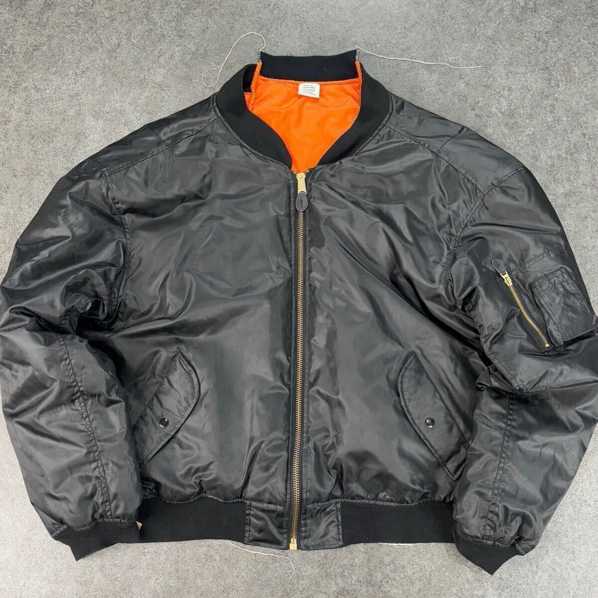 フランス製 VETEMENTS ヴェトモン MA-1 フライトジャケット MIL-1-8279E USAF 9051-79 リバーシブル メンズ 5XL 大きいサイズ WF17JA12(XL ...