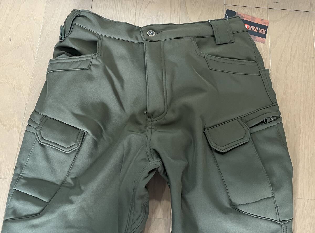 Yahoo!オークション - 新品5064 冬用厚手ソフトシェル素材アーミーパン...