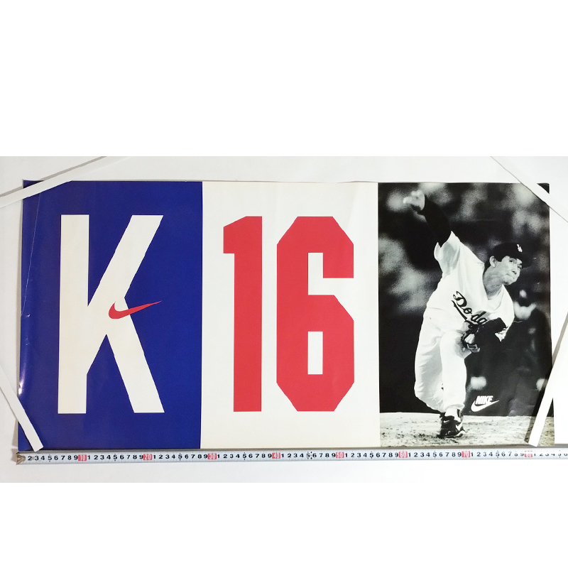 Yahoo!オークション - ポスター 野茂英雄 K16 NIKE ナイキ HIDEO NOMO...