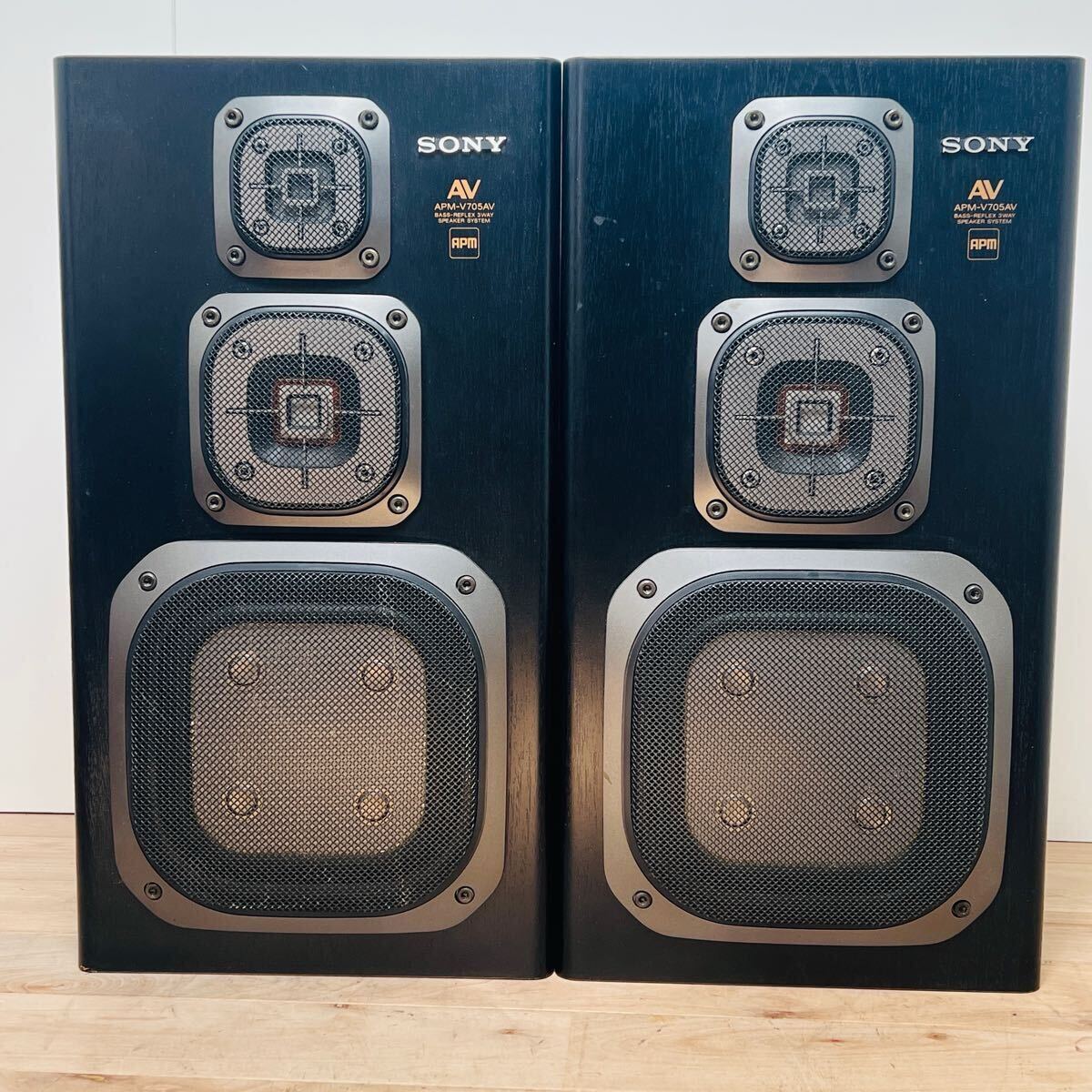 Yahoo!オークション - 国産 SONY APM-V705AV 3ウェイスピーカー 3スピ...