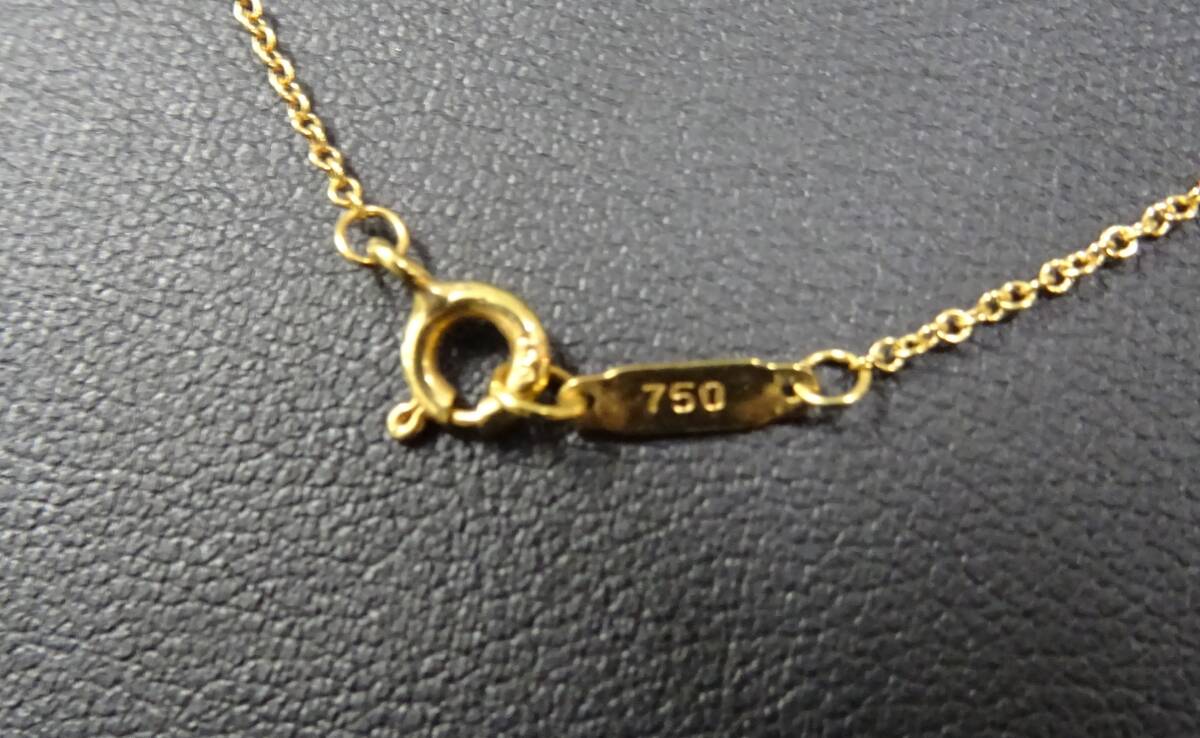ティファニー Tiffany & Co. k18 クロスステッチ ネックレス 750 刻印 重さ2.6g 18金 ジュエリー アクセサリー(イエローゴールド)｜売買されたオークション情報 ...
