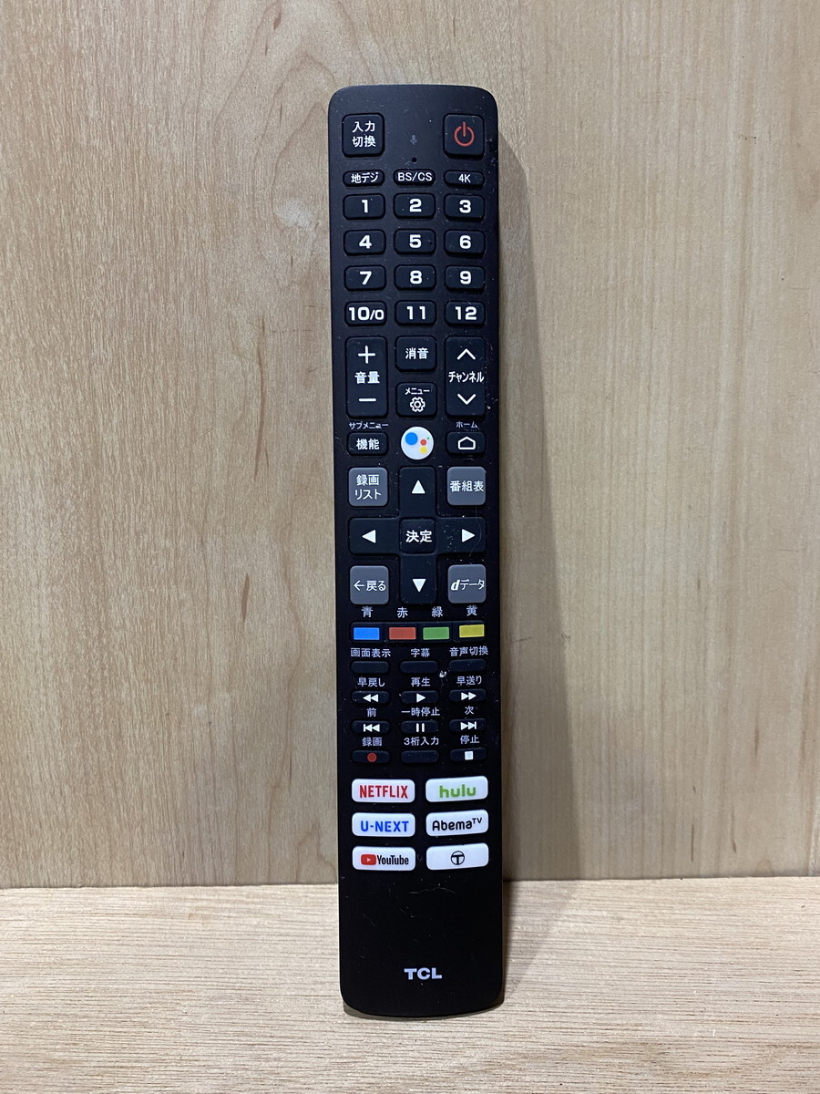 Yahoo!オークション - 【25－40】 TCL RC610 JJR2 テレビリモコン ...