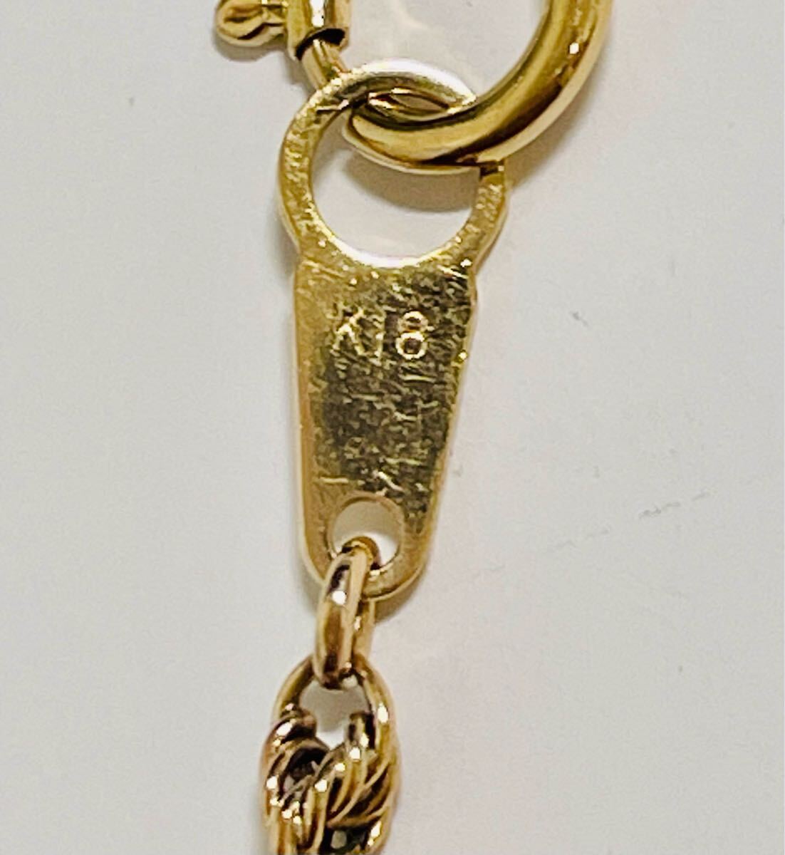 Yahoo!オークション - K18 子持ち切子柄ネックレス 44cm