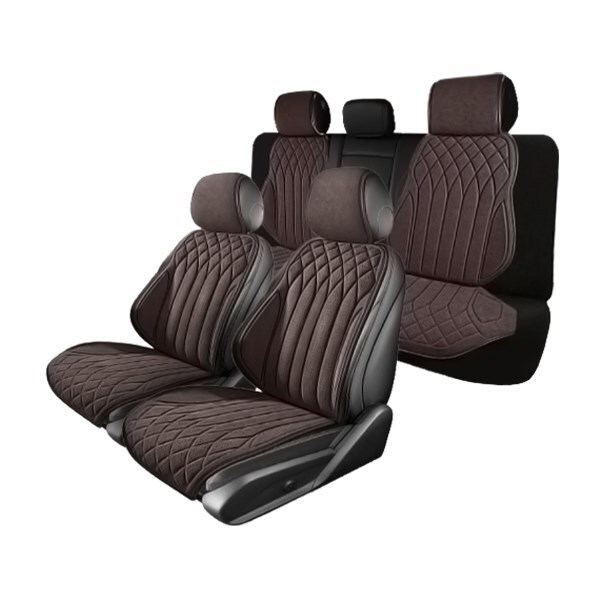 Yahoo!オークション - アウディ Q7 7L 汎用 シートカバー スエード ブ...