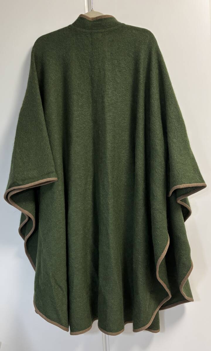 Yahoo!オークション - E625/ 美品イタリア製.モヘヤ混ロングポンチョ立...