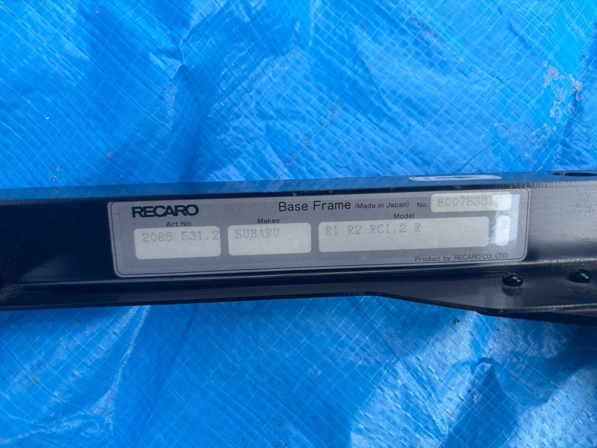 Yahoo!オークション - レカロ純正 ベースフレーム スバル R1 R2 RC1 2 ...