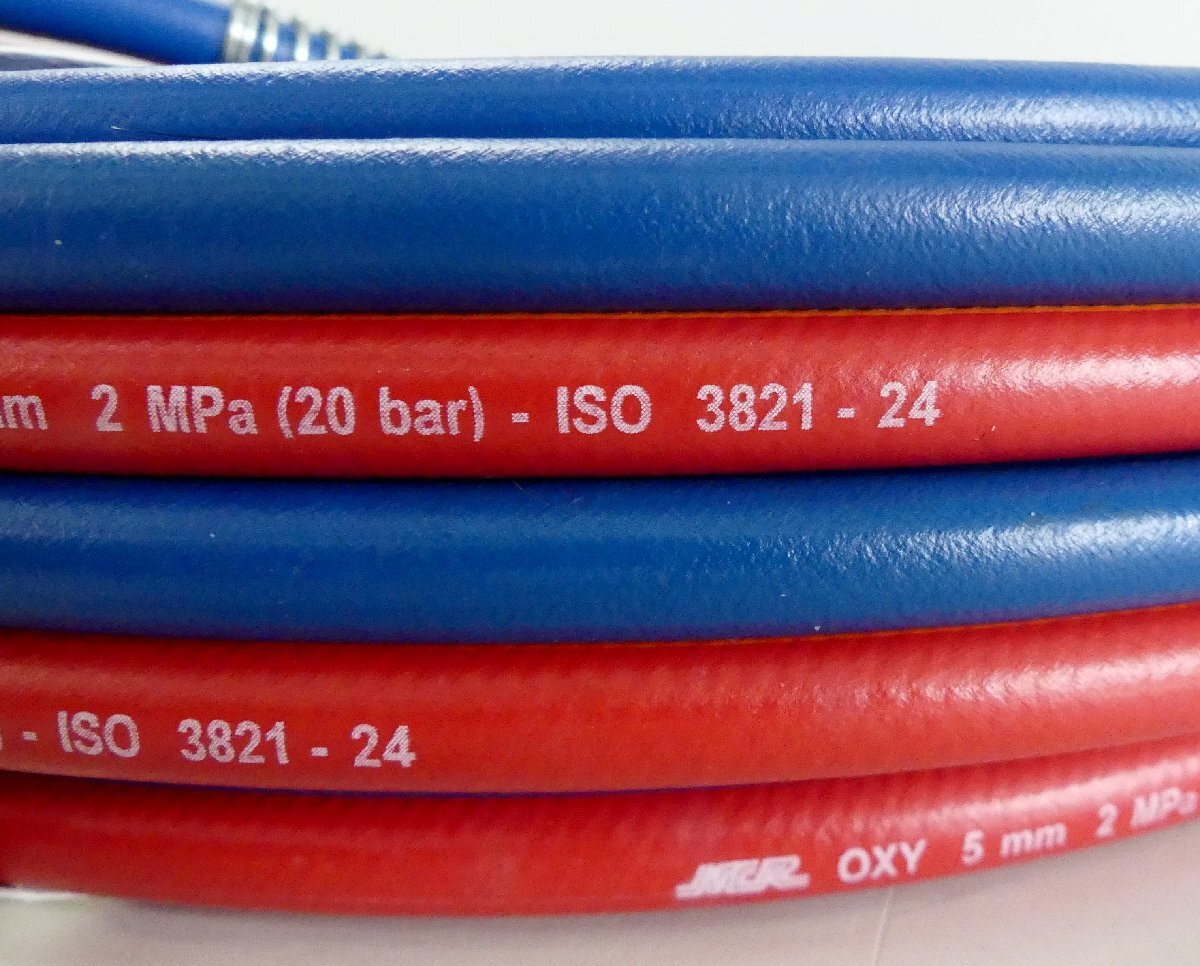 Yahoo!オークション - 保管品 NCR 溶接用ホース ツインホース OXY 5mm...