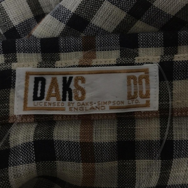Yahoo!オークション - ダックス DAKS 半袖シャツ サイズ11 - ベージュ...