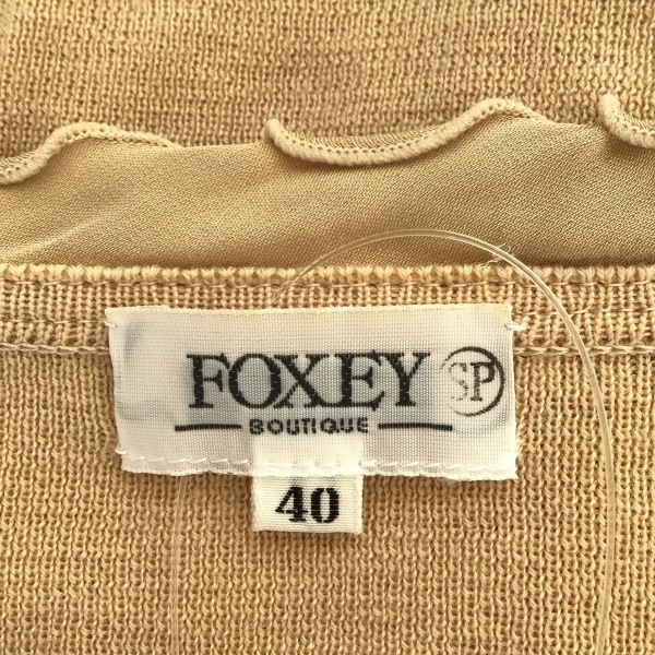 Yahoo!オークション - フォクシー FOXEY カーディガン サイズ40 M - ベ...
