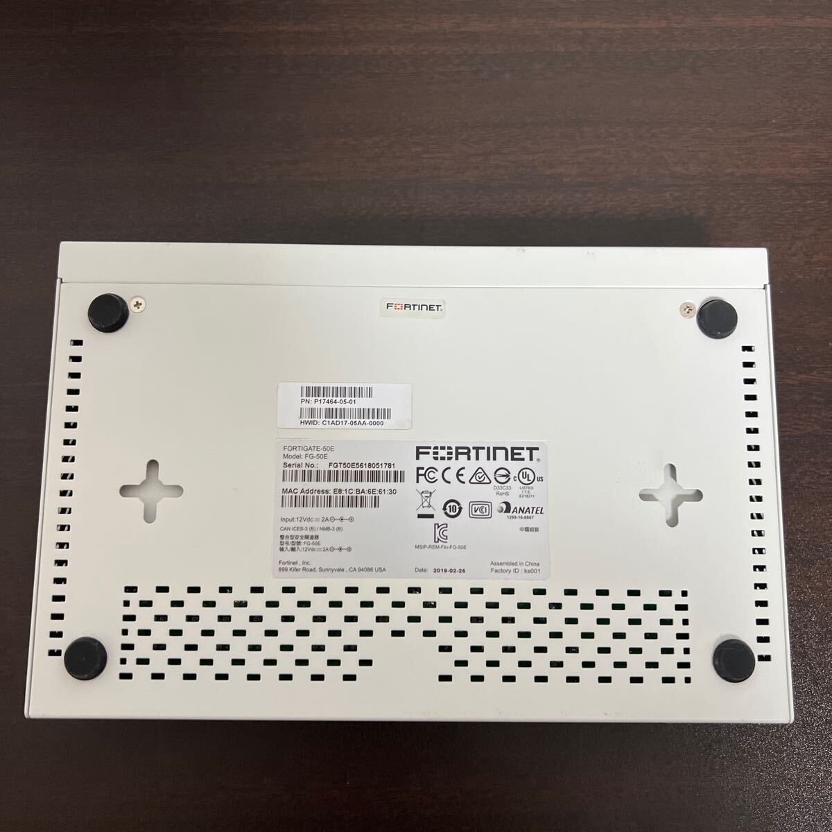 Yahoo!オークション - FORTINET FortiGate-50E FG-50E