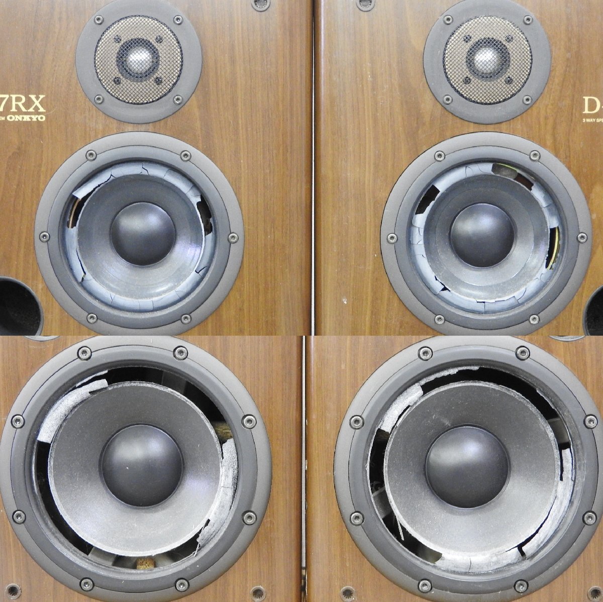 Yahoo!オークション - ONKYO オンキョー D-77RX スピーカー ペア 中古...