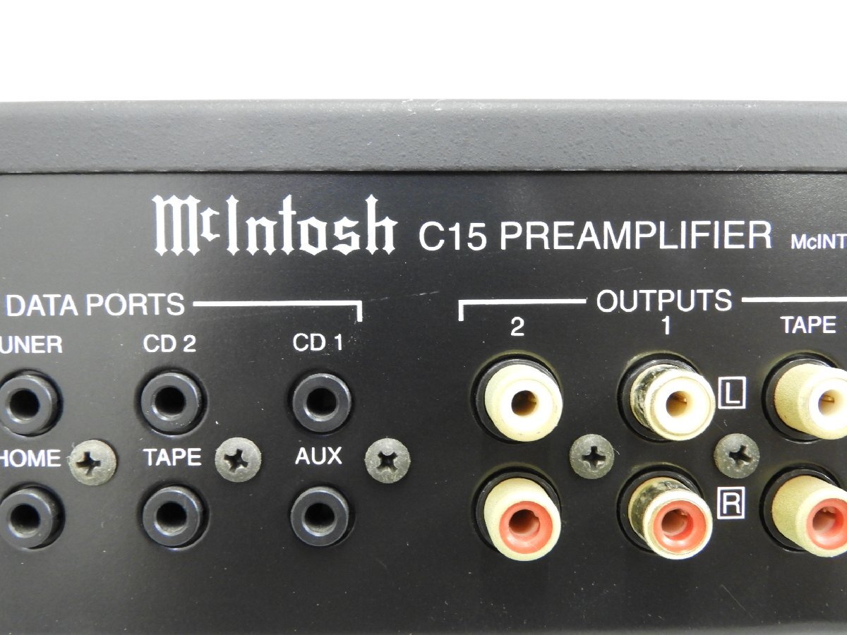 Yahoo!オークション - 【J】McIntosh C15 プリアンプ マッキントッシュ...