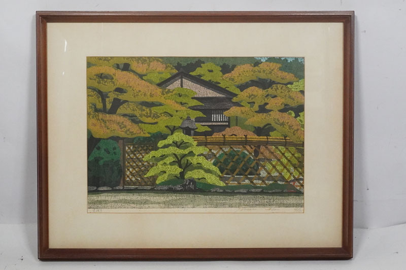 Yahoo!オークション - 【a64】真作保証 井堂雅夫 「京都六景~落柿舎/光...