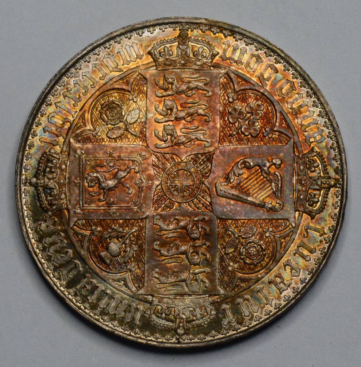 Yahoo!オークション - 60 銀貨 1847年 イギリス ゴシッククラウン ゴチ...